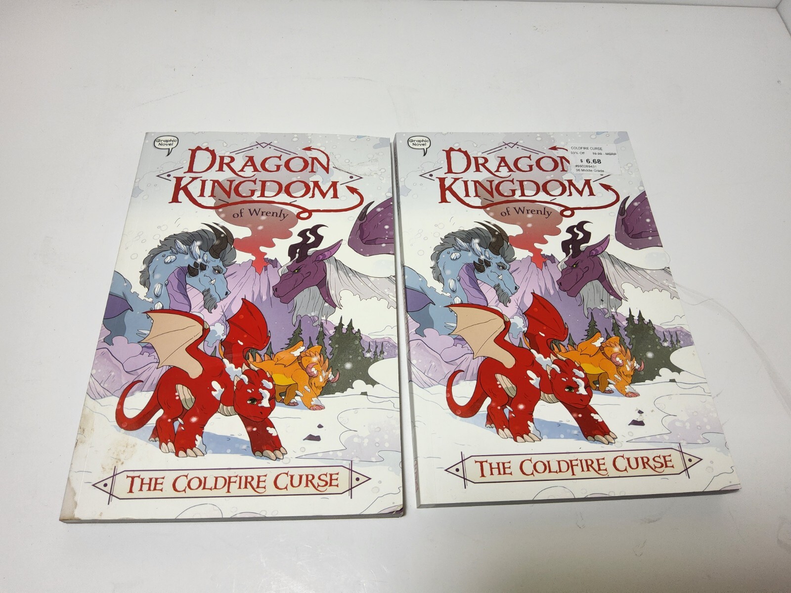 Lot of 2- The Coldfire Curse (1) (Dragon Kingdom of Wrenly) - Paperback ...