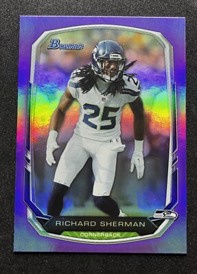 2013 Bowman RICHARD SHERMAN Purple #38 Seahawks | eBay