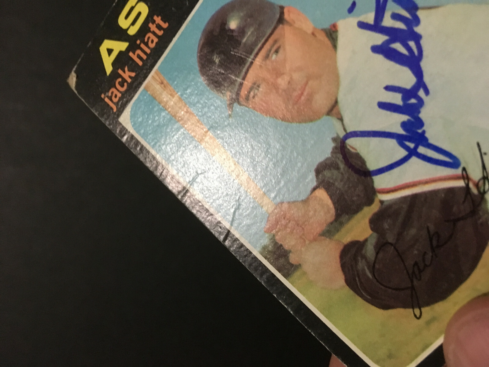 Jack Hiatt Astros signed 1971 Topps baseball card #371 Auto Autograph ...