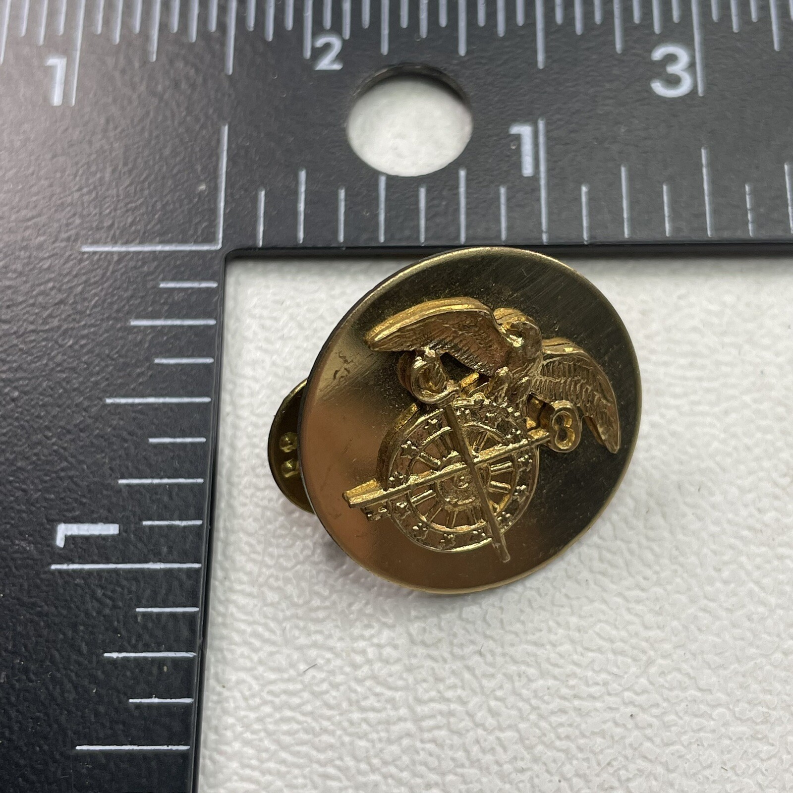 US Army Engineers QUARTERMASTER Insignia Collar Pinback Pin 23J3 | eBay