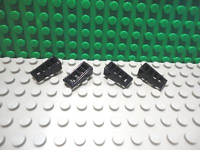 Lego 4 Black 2x1x2/3 technic slotted grille slopes brick block NEW | eBay