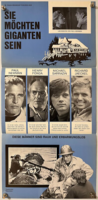 Paul Newman SOMETIMES A GREAT NOTION original german insert poster 1972 ...