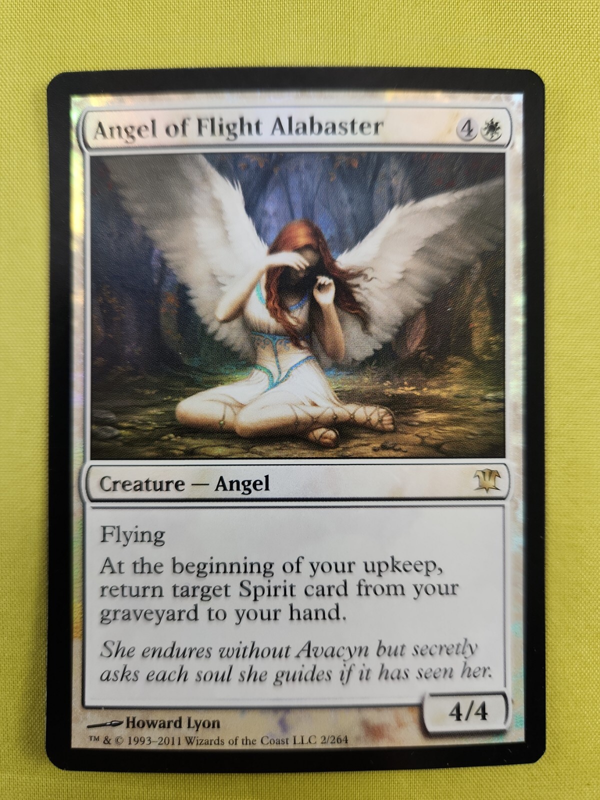 Magic The Gathering MTG Card Angel of Flight Alabaster Foil Innistrad ...