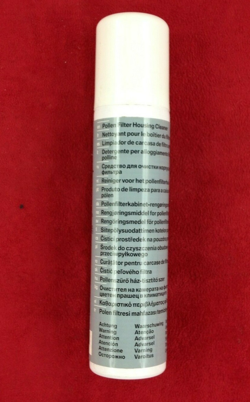 GENUINE BMW Pollen Micro Filter Housing Cleanser 75ml. Part 83192180509 ...