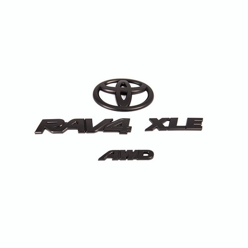 2019 - 2022 TOYOTA RAV4 XLE AWD BLACK OUT EMBLEM OVERLAY KIT (PT948 ...