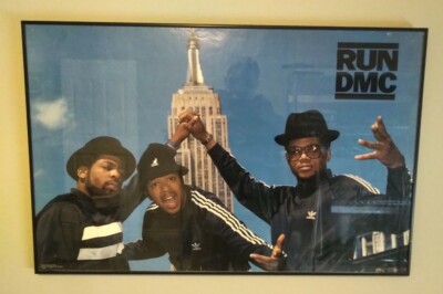 Original 1980's RUN DMC Poster Framed In Museum Quality Glass | eBay