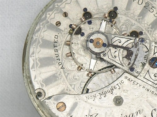 SCARCE WALTHAM NON-MAGNETIC 83 MOD GRADE 25 HC POCKET WATCH MOVEMENT ...