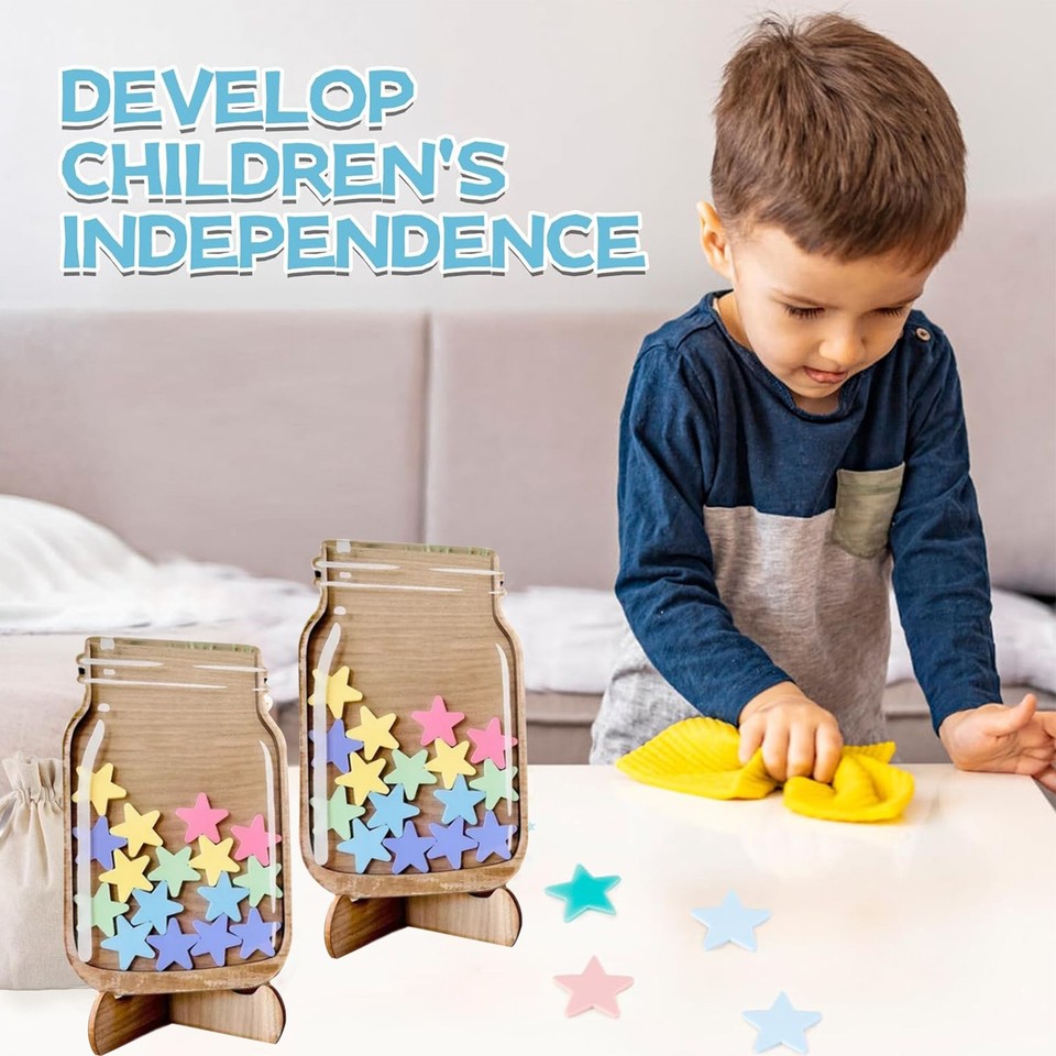 Magnetic Reward Jar Star Jar Reward System for Children Behaviour ...
