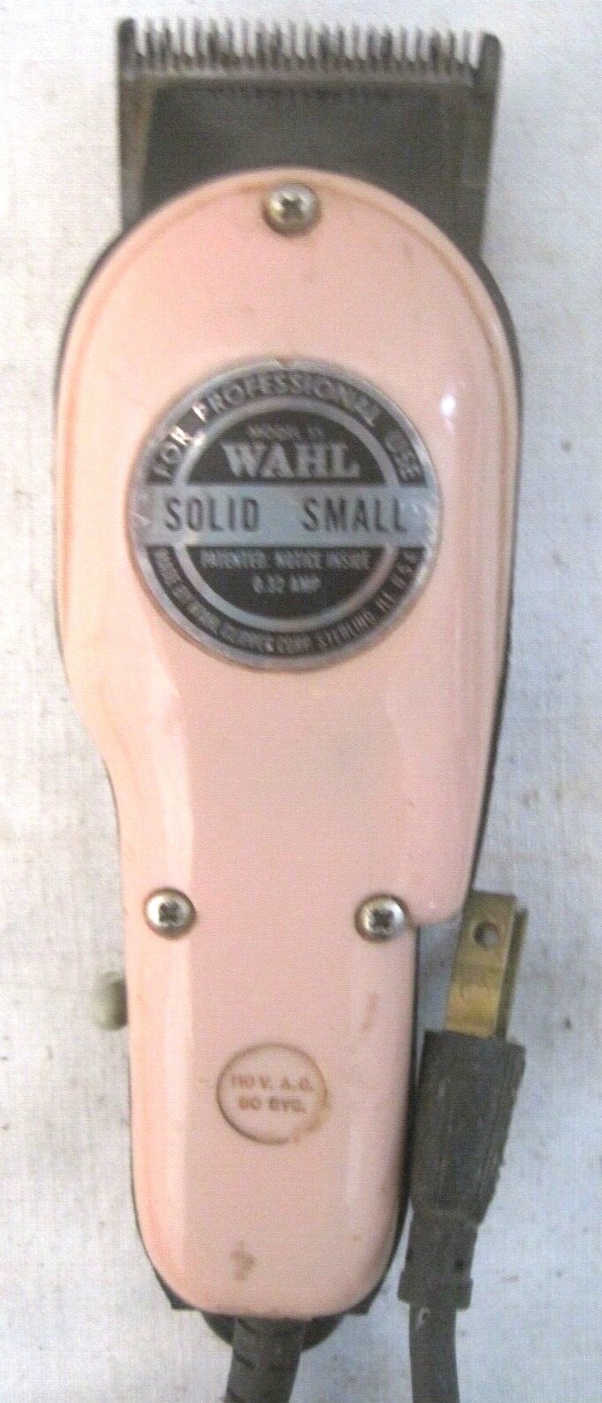 Vintage Pink Wahl Solid Small Professional Clippers Trimmer Electric | eBay