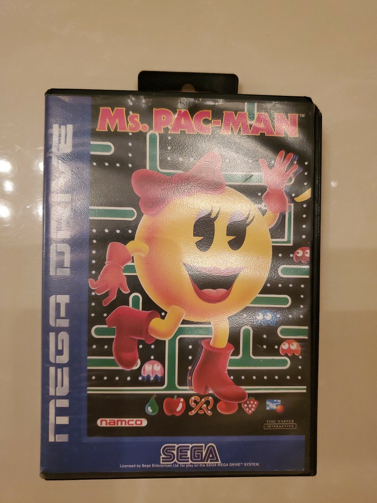 MS. PAC-MAN Namco Tengen Sega Mega Drive PAL Genesis CIB COMPLETE ELSPA ...