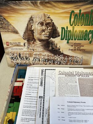 COLONIAL DIPLOMACY - AVALON HILL - PLAYED ONCE W/ERRATA!!!! | eBay