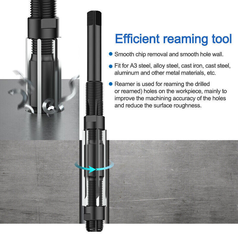 Expanding Adjustable Hand Reamer HSS Cutting Tool 6-84mm All Size ...