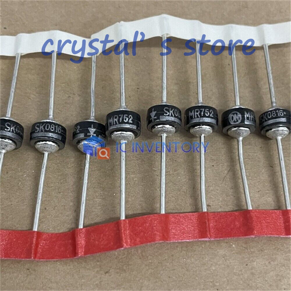 5PCS MR752 DIODE STD REC 6A 200V AXIAL 752 | eBay