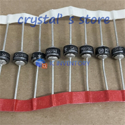 5PCS MR752 DIODE STD REC 6A 200V AXIAL 752 | eBay