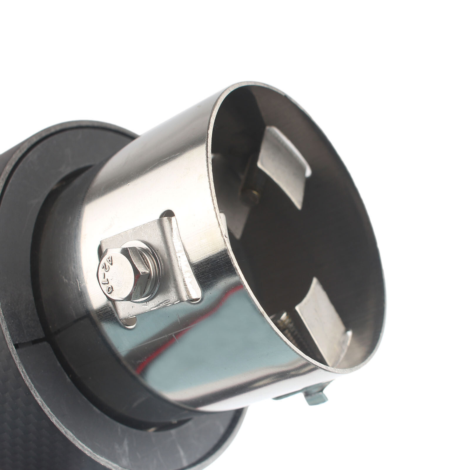 Universal Car LED Light Flaming Exhaust Tip Pipe Tail Muffler Carbon ...