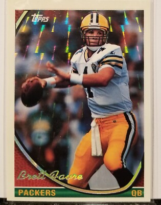 Parallel 1994 Topps Brett Favre SPECIAL EFFECTS Holo Prism Prizm #530 ...