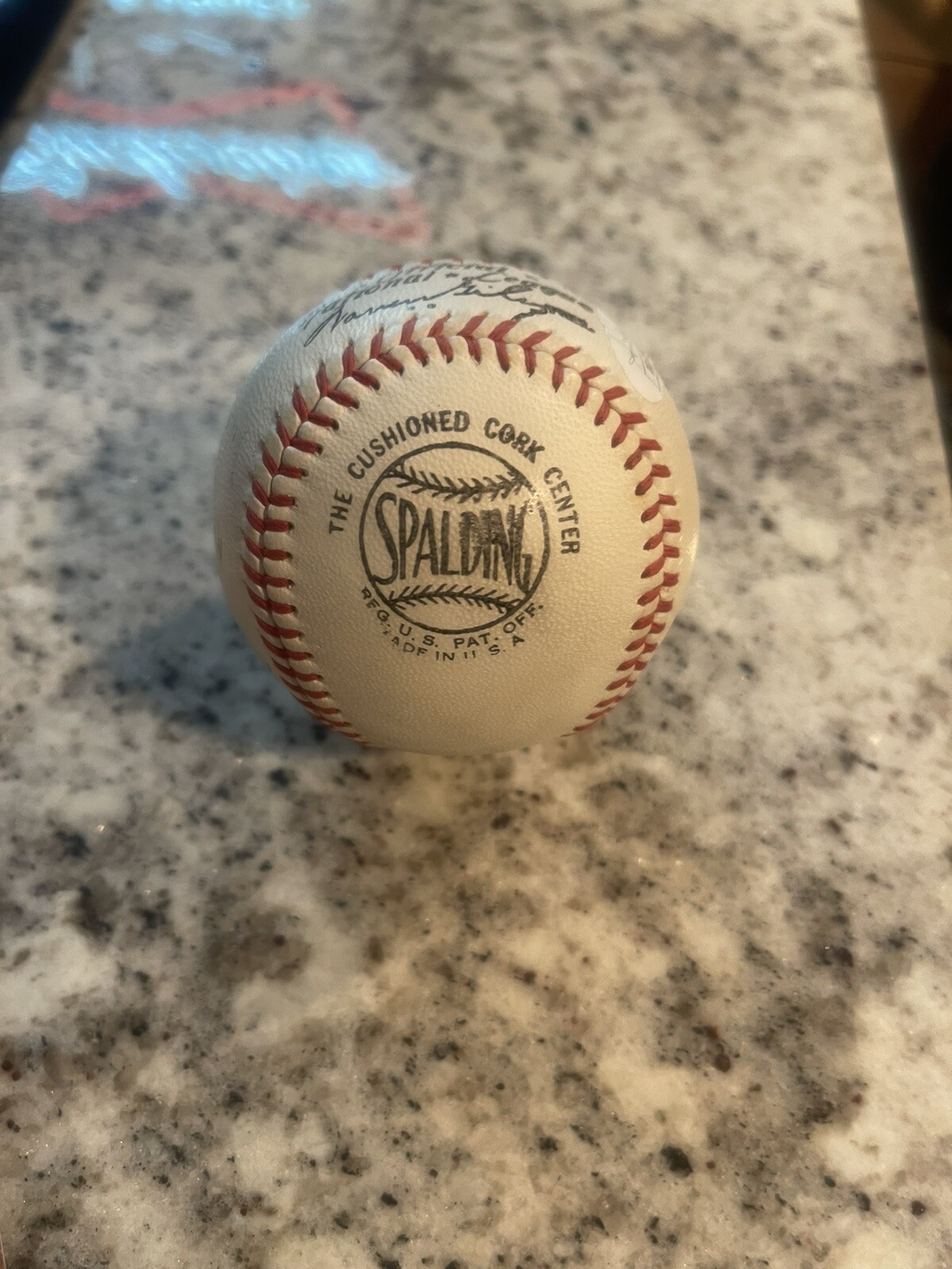 KEN BOYER JOE HAGUE Signed Autographed Baseball Ball JSA COA CARDINALS ...