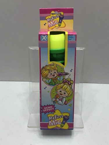 Vtg My First Mic Toy Microphone TSITOYS Echo Effect 80's Green | eBay