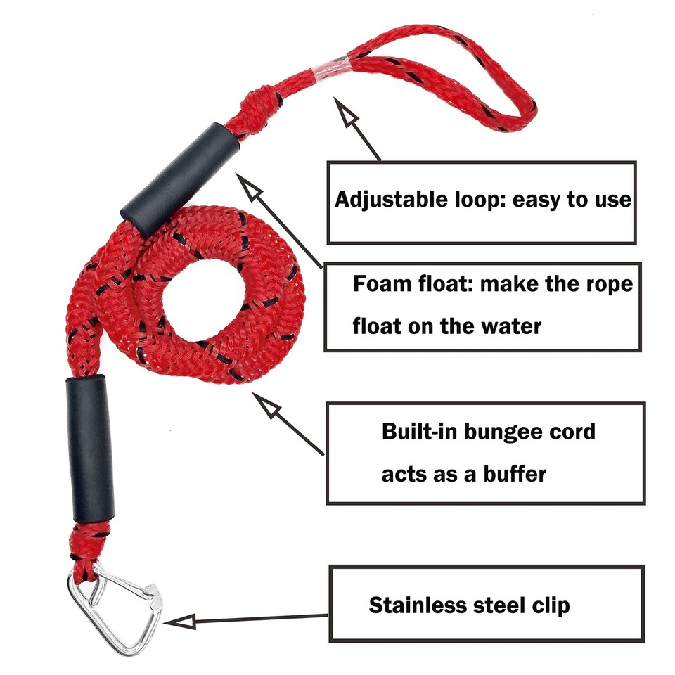 Bungee Dock Line Mooring Rope Bungee Cord Docking String Shock Bungee ...