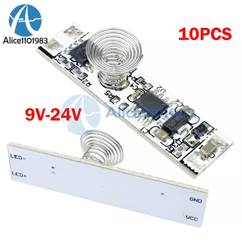 10x 9V-24V 30W Touch Switch Capacitive Touch Sensor Module LED Dimming ...