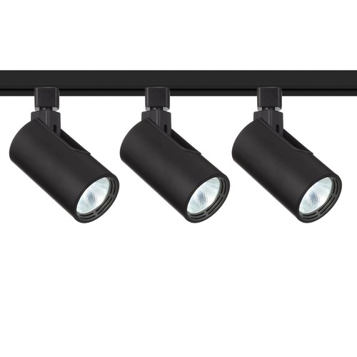 3-Light Black Cylinder 20W LED Floating Canopy Track Kit | eBay