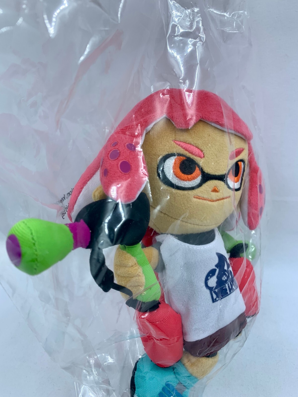 Splatoon - Inkling Girl Neon Pink 9" Plush - Little Buddy 1660 | eBay