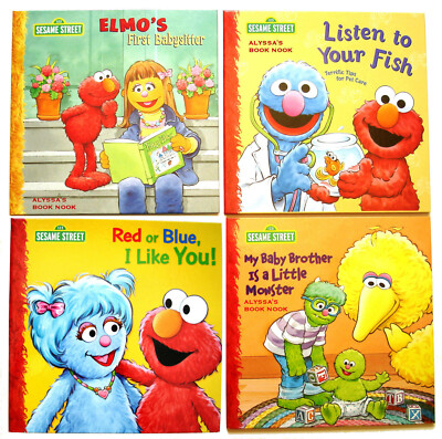 SESAME STREET ELMO & FRIENDS ~HARDCOVER STORYBOOK SET~ | eBay