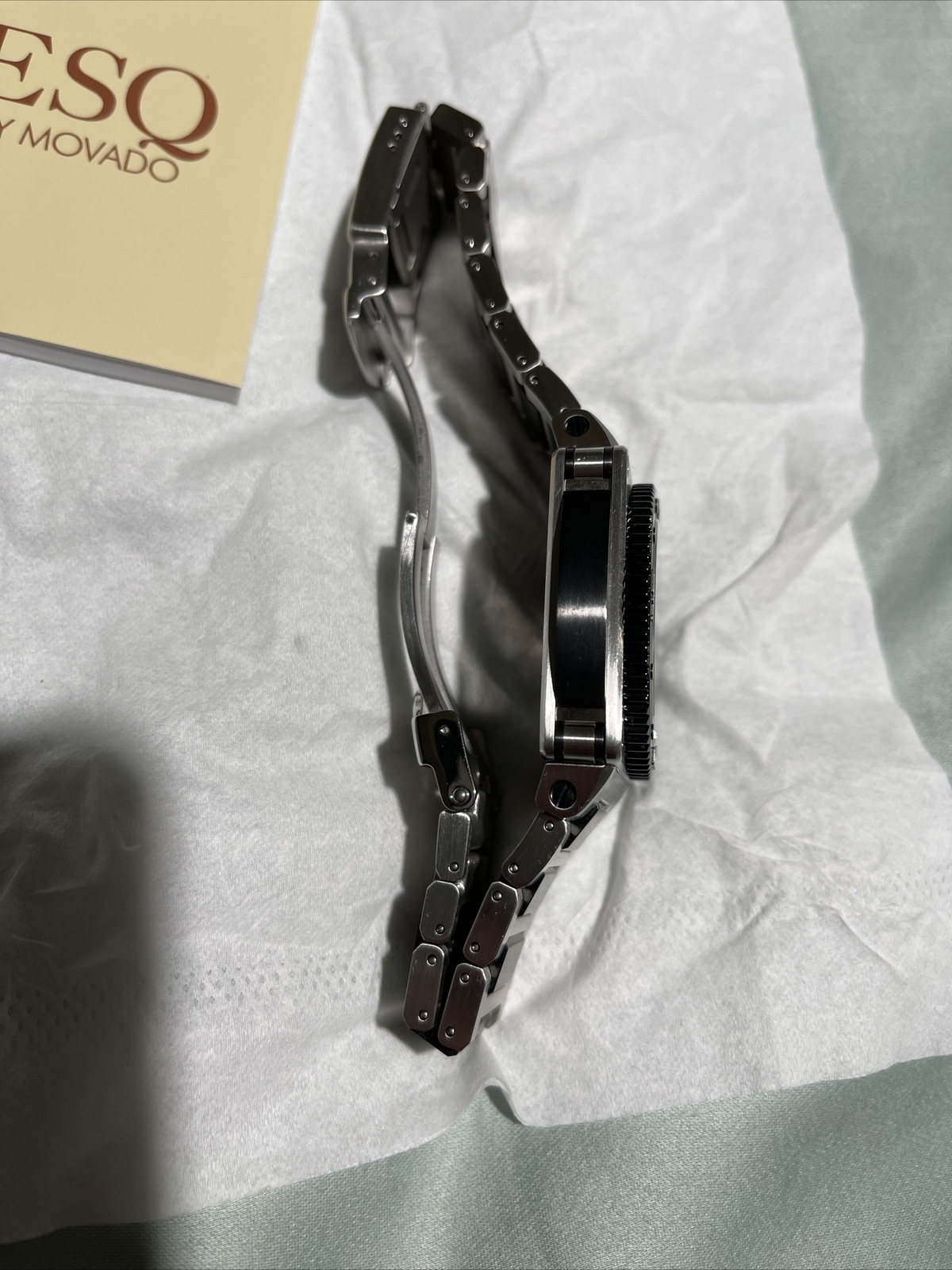 Esq Movado Blackfin E5447 Divers Stainless Steel Watch Pre-owned for ...