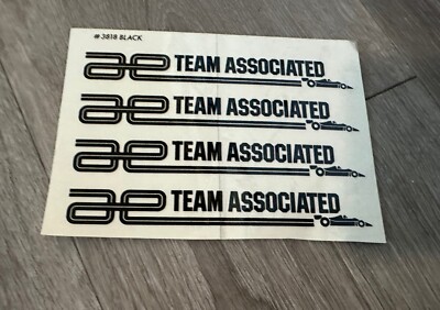 Vintage Team Associated Decals Sheets 3818 Stickers Rc10 Racing | eBay