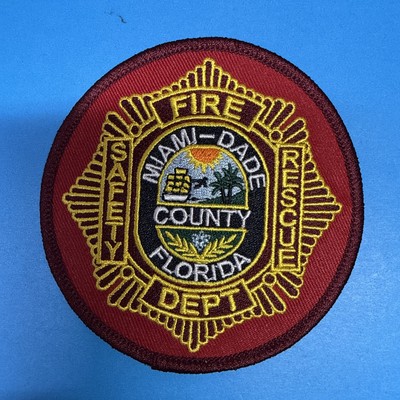 Miami Dade Fire Rescue Official Patch Florida. Fire patch. #P2 | eBay UK