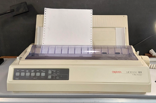 *AS IS* Okidata GE7100A Microline 321 turbo 9 Pin Printer (B0779) FOR ...