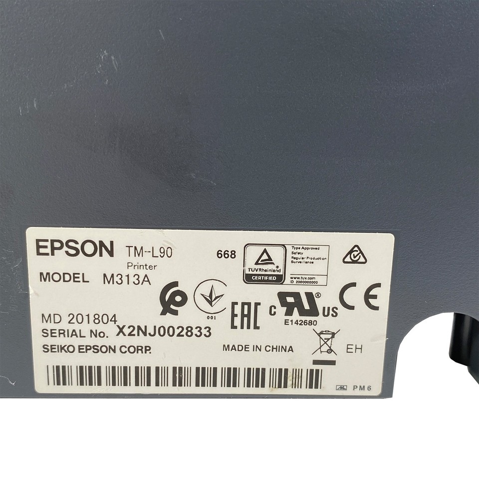 TESTED Epson TM-L90 M313A Compact Network Thermal POS Receipt Printer ...