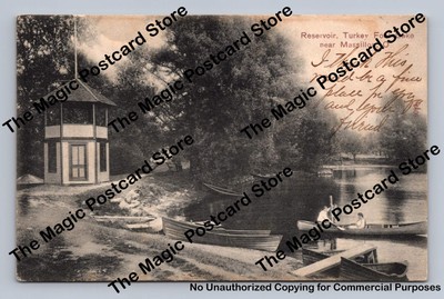Turkey Foot Lake Reservoir MASSILLON Ohio UDB Antique Postcard Ayden NC ...