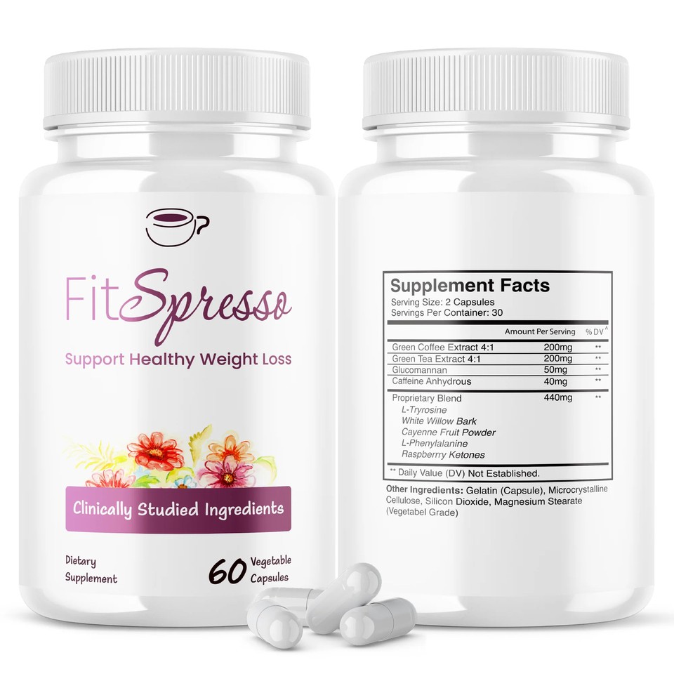 3-Packs FitSpresso Health Support Supplement -New Fit Spresso, (60 ...