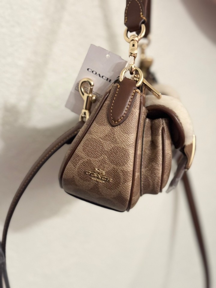 Coach CY658 Ashton Baguette Bag In Signature Canvas NWT | eBay