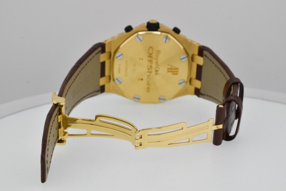 AP SERVICED audemars piguet royal oak offshore 42mm factory set diamond ...