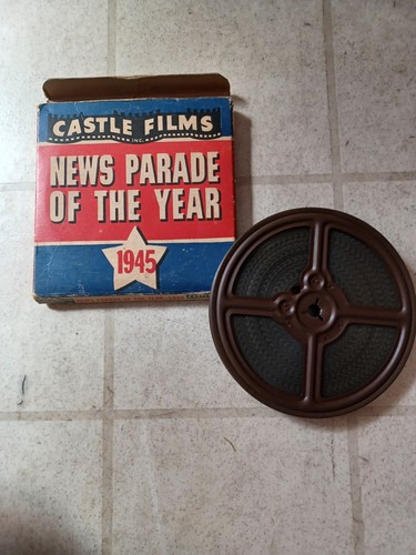 WWII World War 2 movie. Castle Films 8mm. "News Parade of the Year 1945 ...