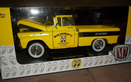 NEW IN BOX M2 MOONEYES 1958 CHEVY APACHE CAMEO 1/24 TRUCK DIECAST TOY ...