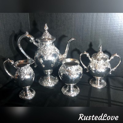 Tea/Coffee Pots & Sets - Baroque Silver Plated
