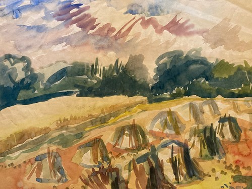 Beautiful Watercolor Painting Signed Frank Hage 1958 Bremen ...