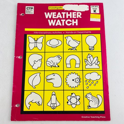 Investigating Science Grade K Weather Watch CTP Binder Ready ...