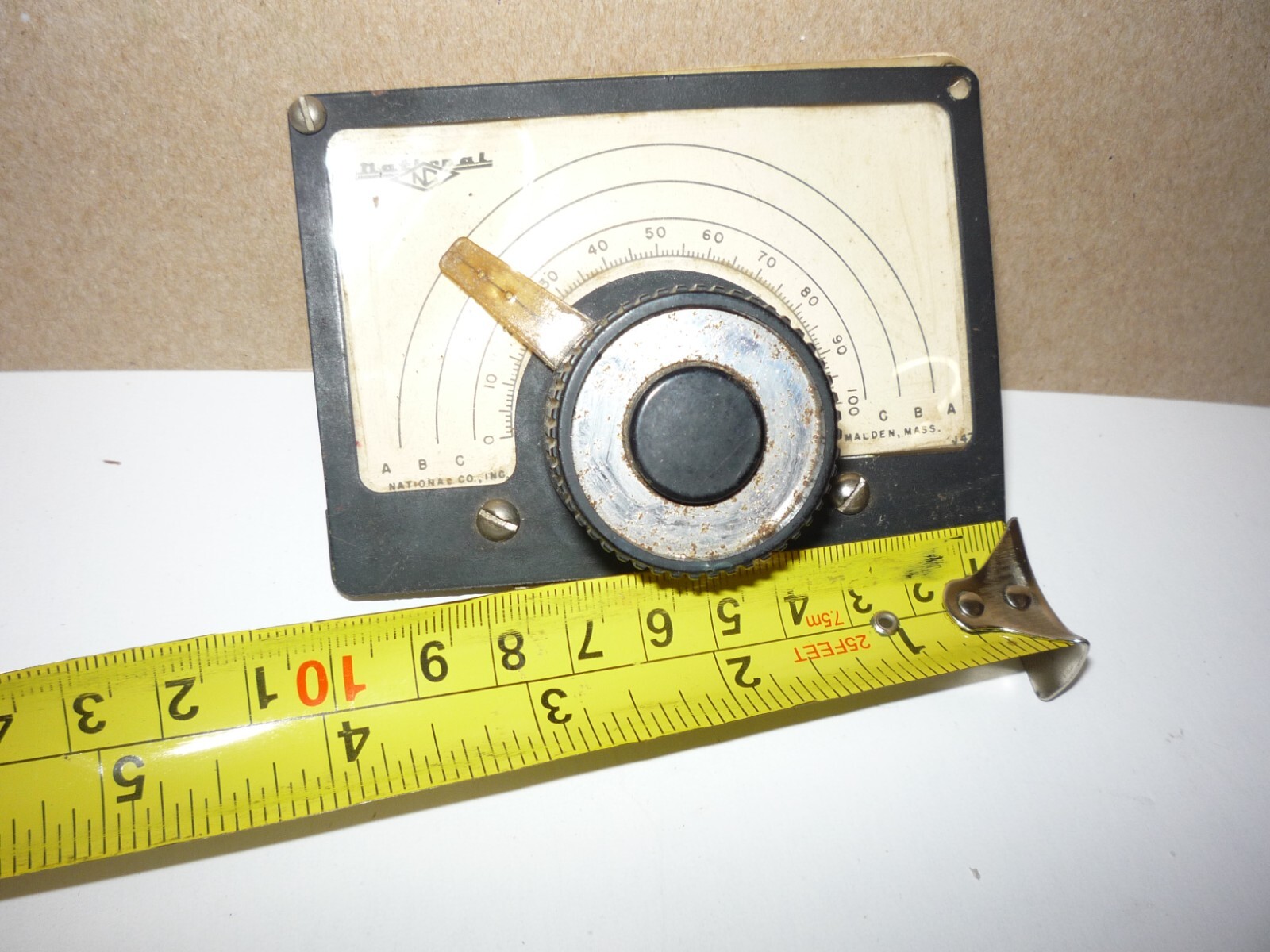 National Radio Vernier Dial + Knob and Bezel 0-100 from ham radio ...