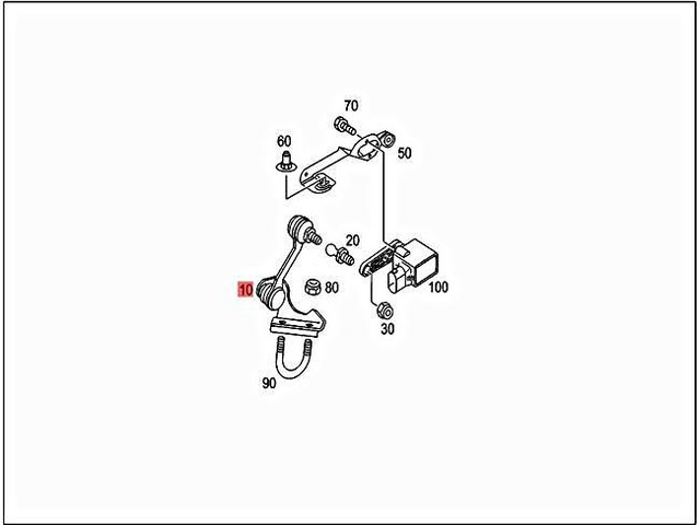 MERCEDES BENZ 2093200289 Genuine OEM Factory Original Sensor Rod for ...