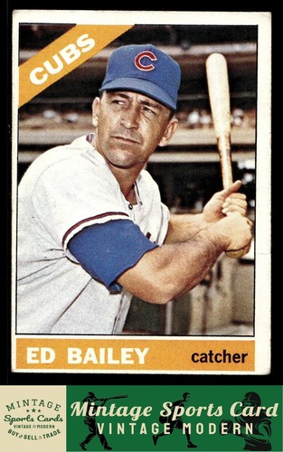 1966 Topps - Ed Bailey - #246 Chicago Cubs GD/GD+ | eBay