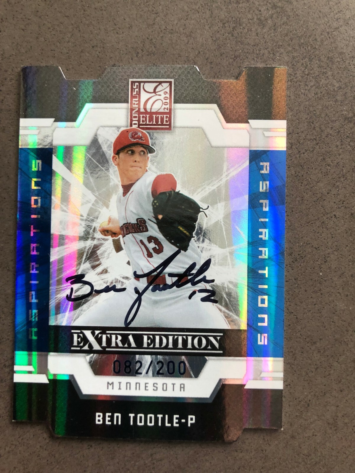 Minnesota Twins BEN TOOTLE autographed 2009 Donruss Diecut Elite ...