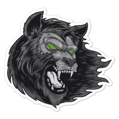 Werewolf Wolf, Vinyl Decal Sticker, Indoor Outdoor, 3 Sizes, #8074 | eBay