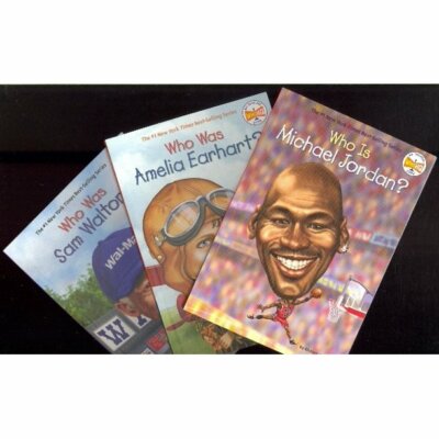 WhoHQ 3 Book Set Who Is Michael Jordan Who Was Amelia Earhart Who Was ...