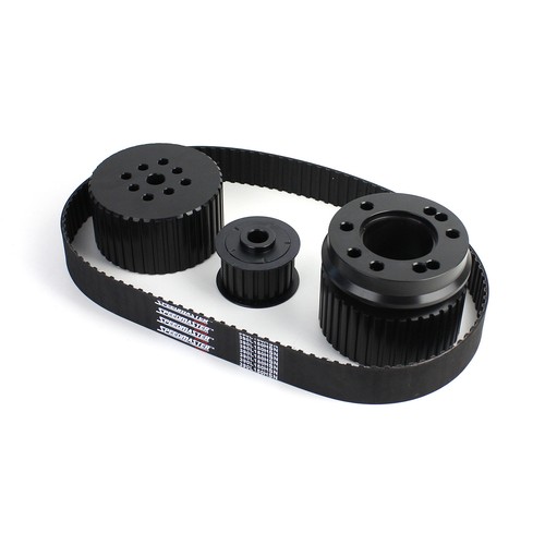 Chevy BBC 454 Short & Long Water Pump Swp Lwp Gilmer Drive Kit Black | eBay