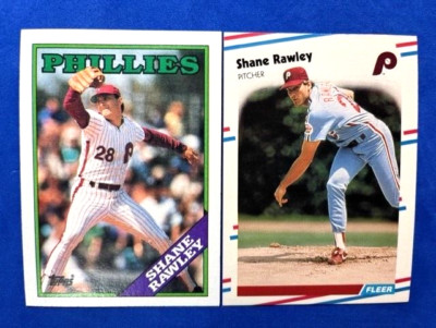 MLB - Shane Rawley 1988 Topps & 1988 Fleer Baseball - Phillies | eBay