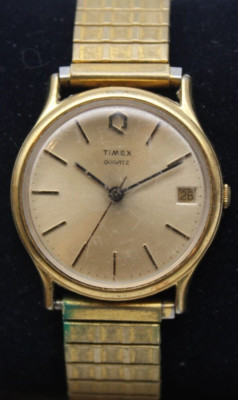 TIMEX QUARTZ MEN'S WATCH 33.5mm 19mm LUG RUNS (BO2) | eBay